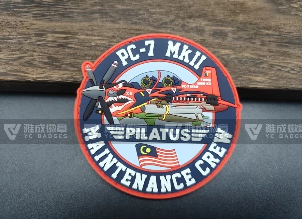 PVC 3D Logo Uniform Velcro-on Rubber Patches Badge Customize | Custom ...