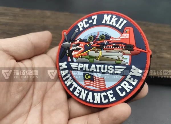 PVC 3D Logo Uniform Velcro-on Rubber Patches Badge Customize | Custom ...