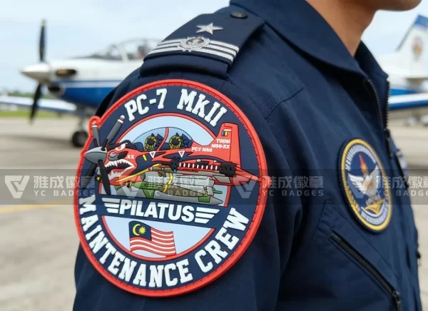 PVC 3D Logo Uniform Velcro-on Rubber Patches Badge Customize | Custom ...