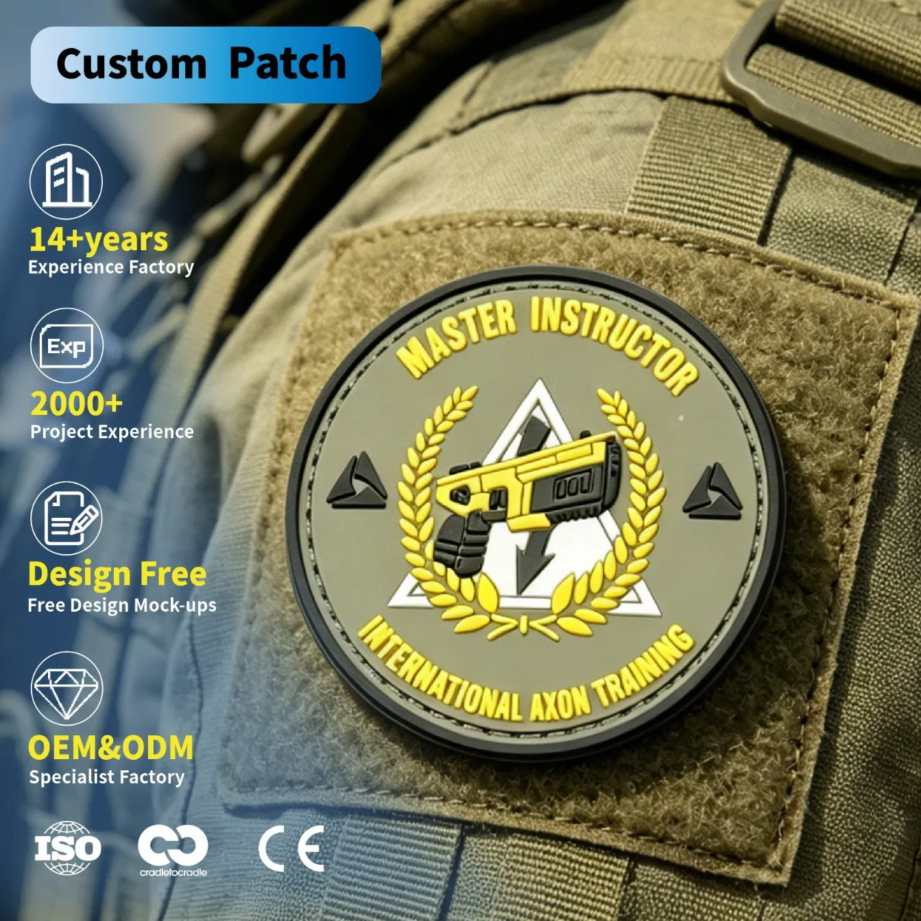 Factory Custom 2D PVC Patches Sew-on Rubber Silicone Patch Label for ...