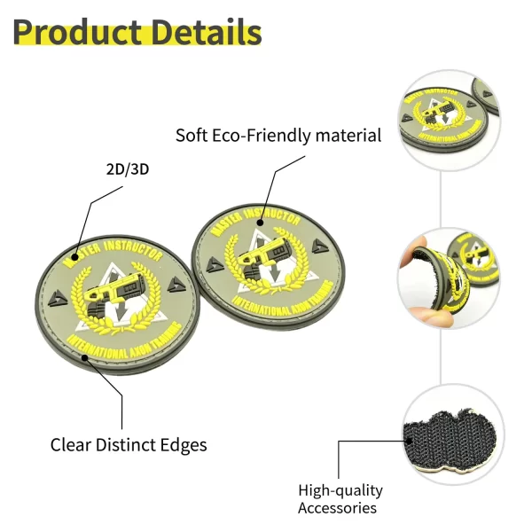 Factory Custom 2D PVC Patches Sew-on Rubber Silicone Patch Label for ...