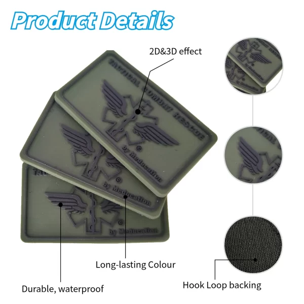 Manufacturers Personalized PVC Rubber Patches Custom Embossed 3D 2D ...